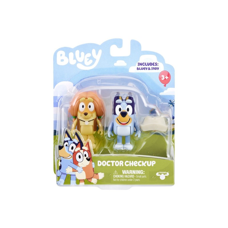 BLUEY PACK DE DOS FIGURAS DOCTOR CHECKUP